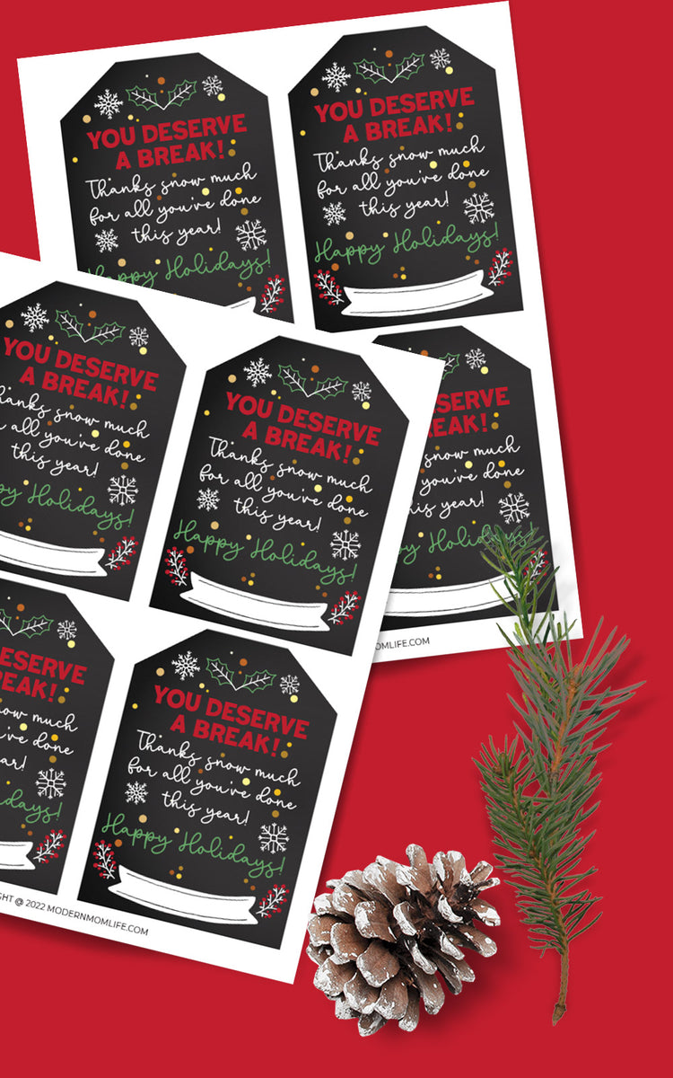 Christmas Teacher Gift Tags – modernmomlife