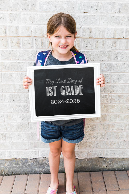 2025 - 2026 Last Day of School Signs – modernmomlife