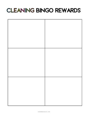 Cleaning Bingo Game for Kids – modernmomlife