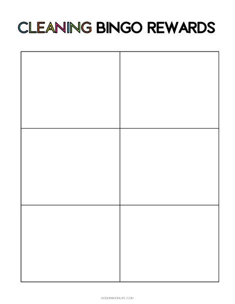 Cleaning Bingo Game for Kids – modernmomlife