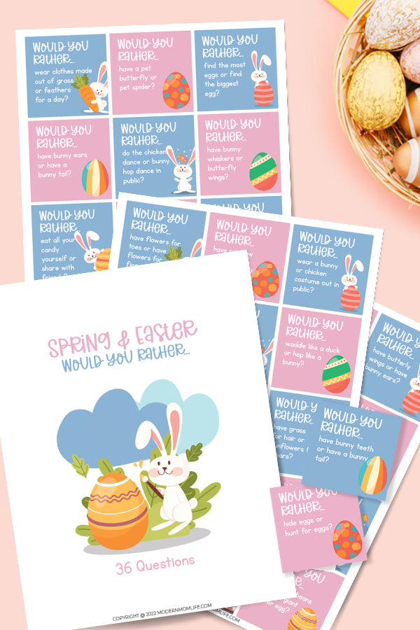 Easter Would You Rather Game Cards – modernmomlife