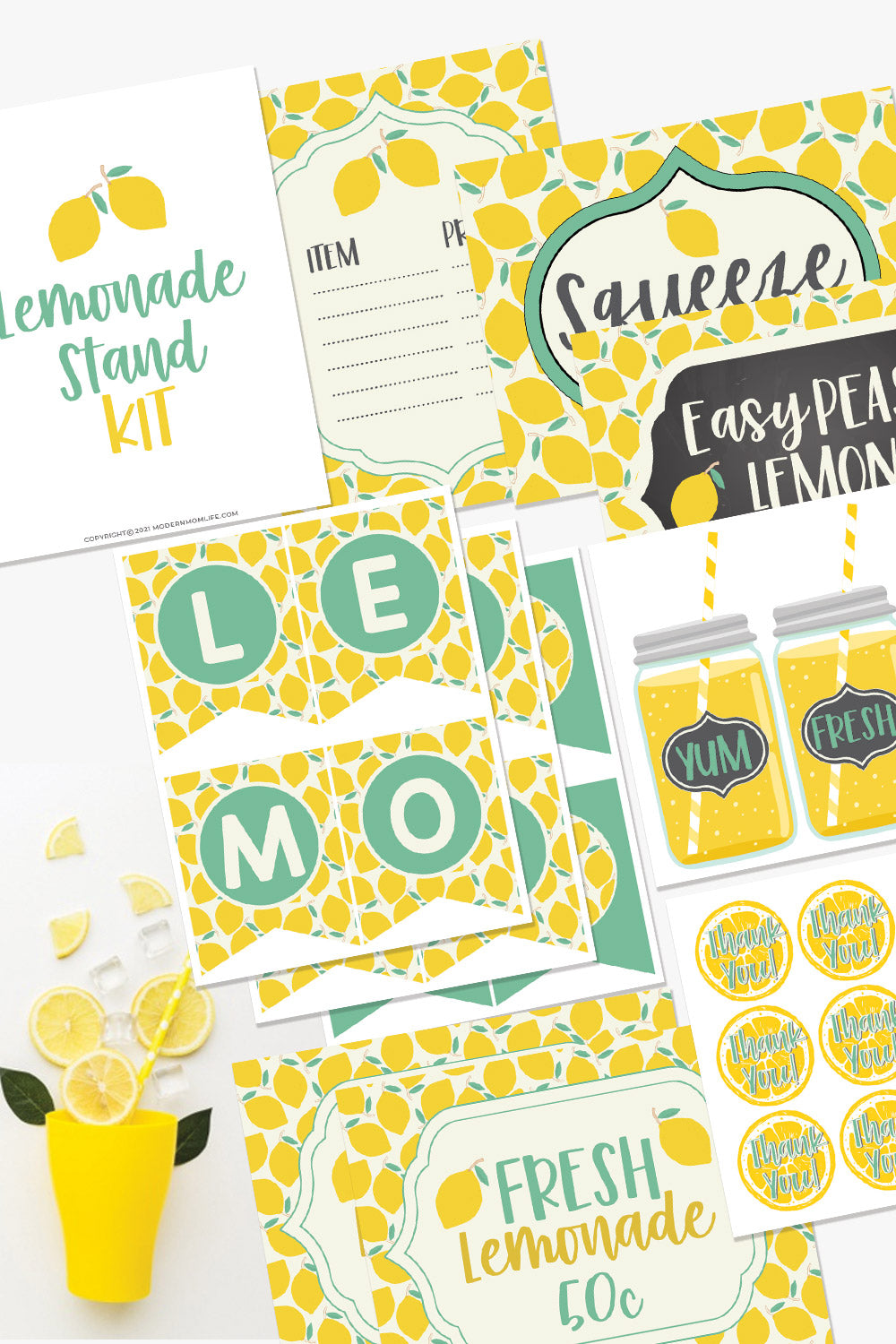 DIY Lemonade Stand Printables – modernmomlife