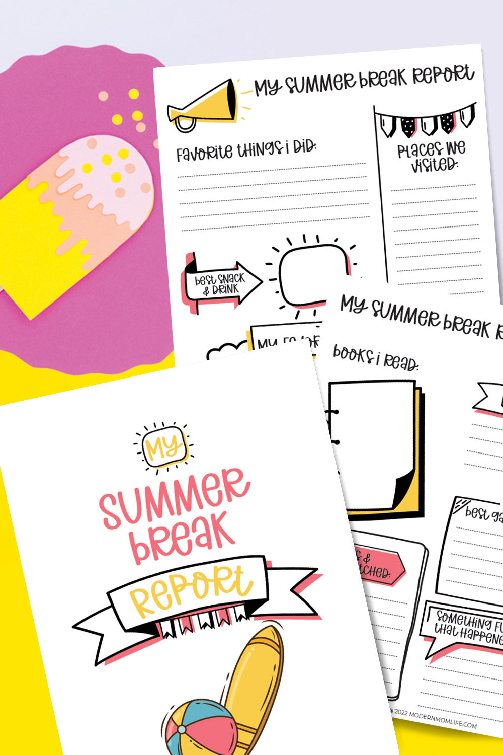 All About My Summer Worksheets – modernmomlife