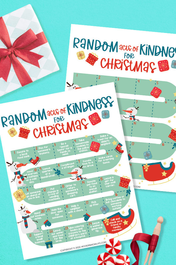 Random Acts of Christmas Kindness Calendar – modernmomlife