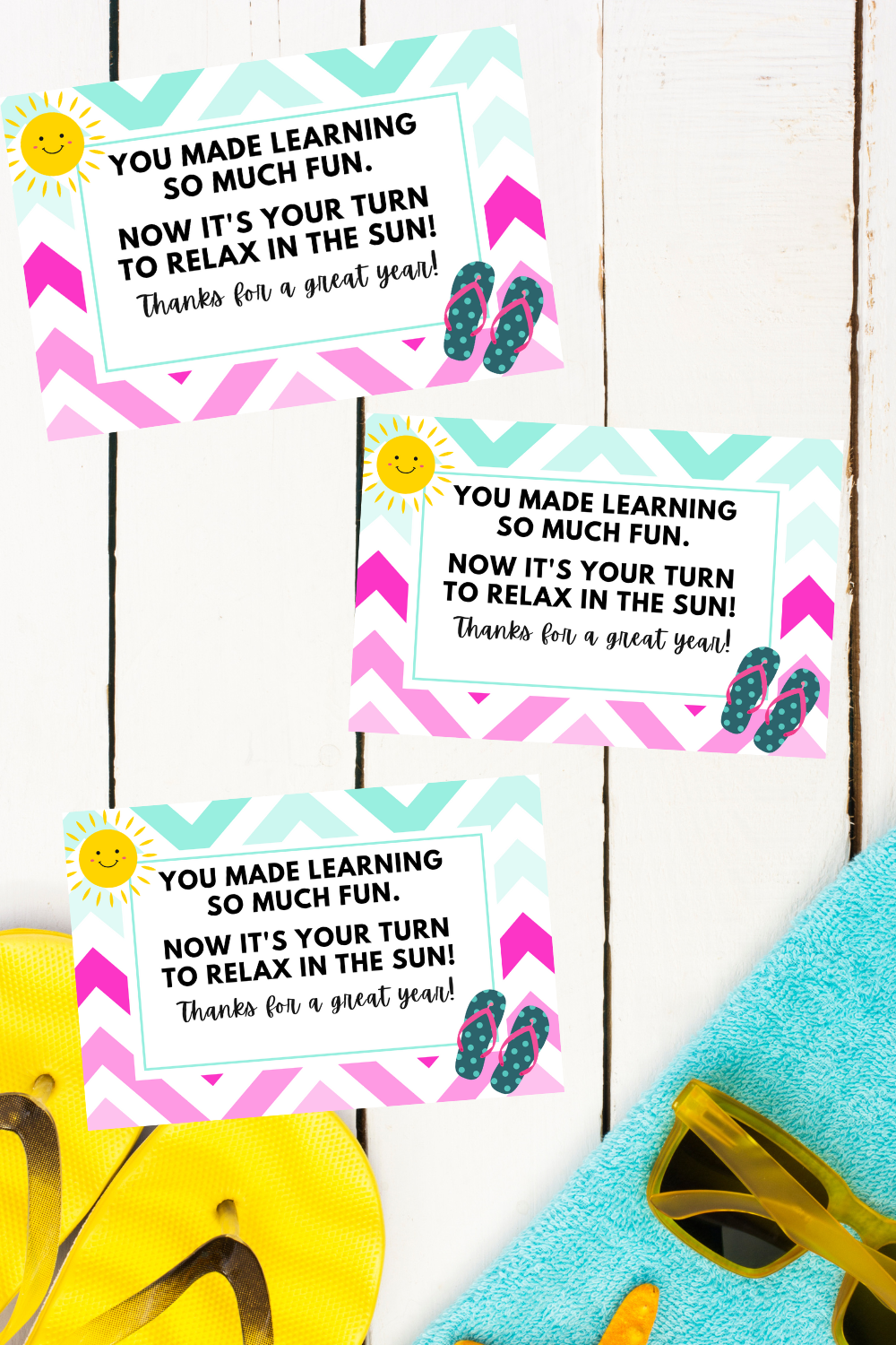 Summer Vacation Gift Tags for Teachers – modernmomlife