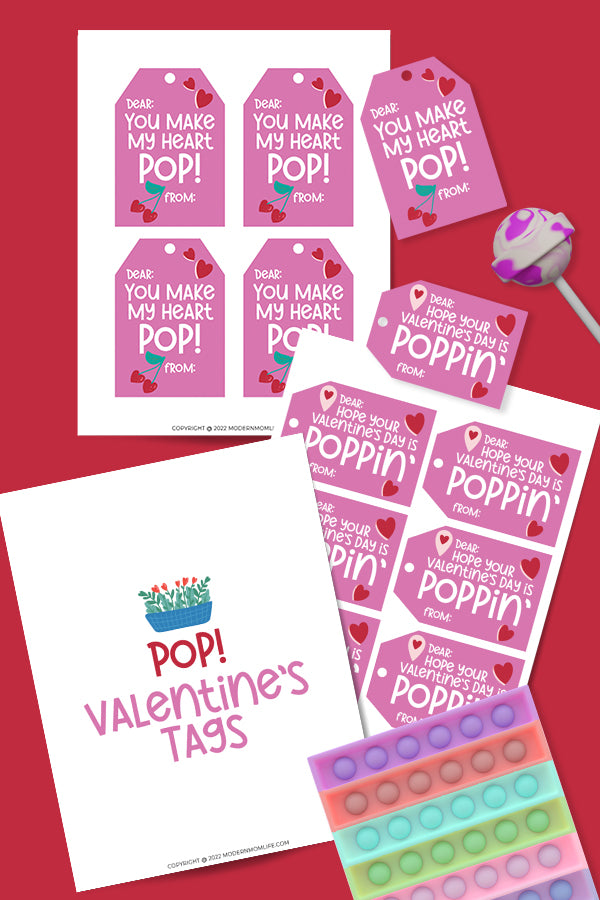 Pop It Valentine's Day Cards – modernmomlife