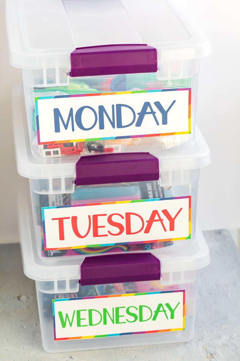 Busy Box Labels – modernmomlife