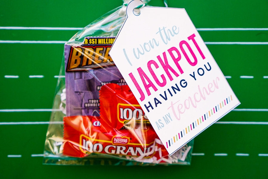 Teacher Lottery Gift Tags – modernmomlife